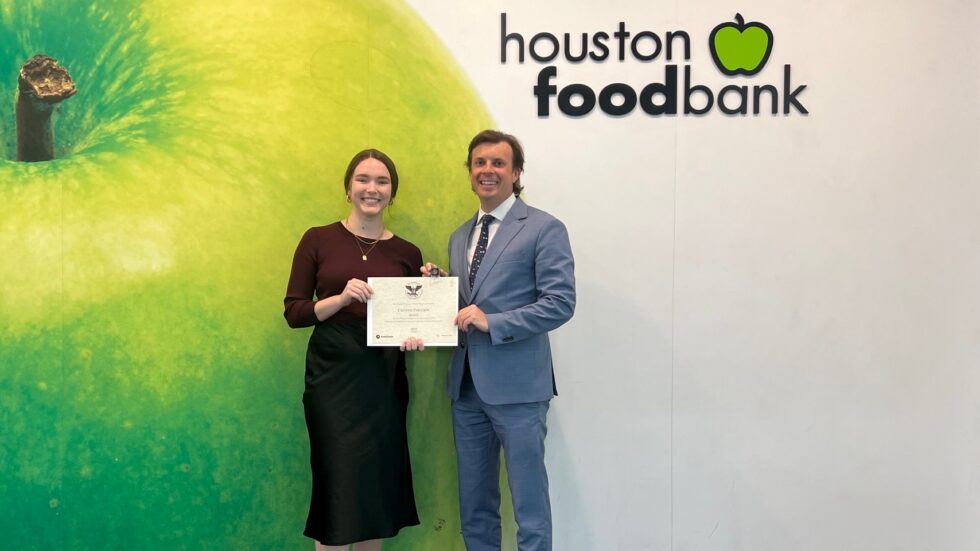Firm Earns Houston Food Bank Volunteer Award